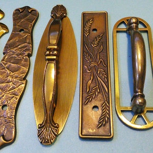 1 Vintage BRASS BACKING PLATE ,drawer Pulls,jewelry Findings,handled ...