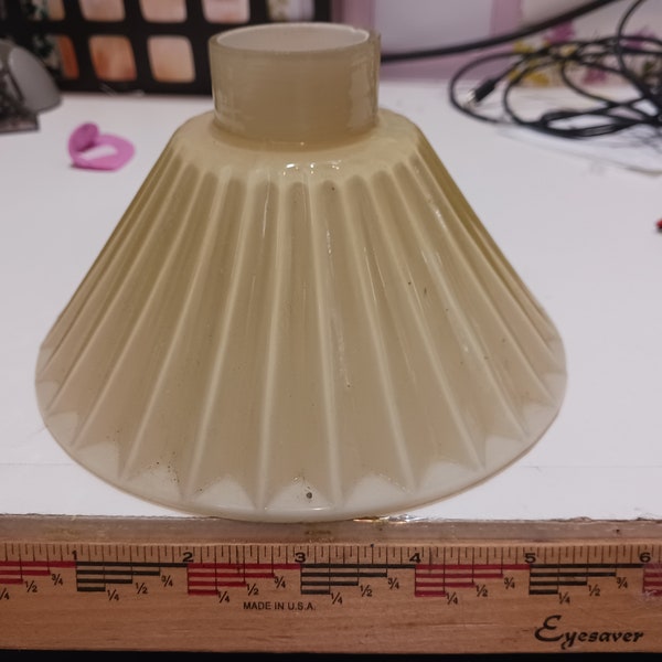 Antique Vintage Glass Slip Shade - Etsy