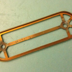 1 Vintage BRASS BACKING PLATE ,drawer Pulls,jewelry Findings,handled ...