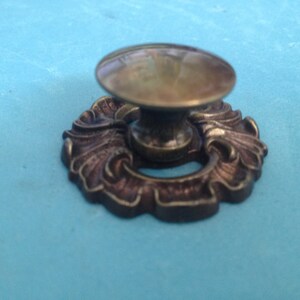 1 Victorian ROSETTE BACKING Plate, Antique Brass Rosette,kbc # A457 ...