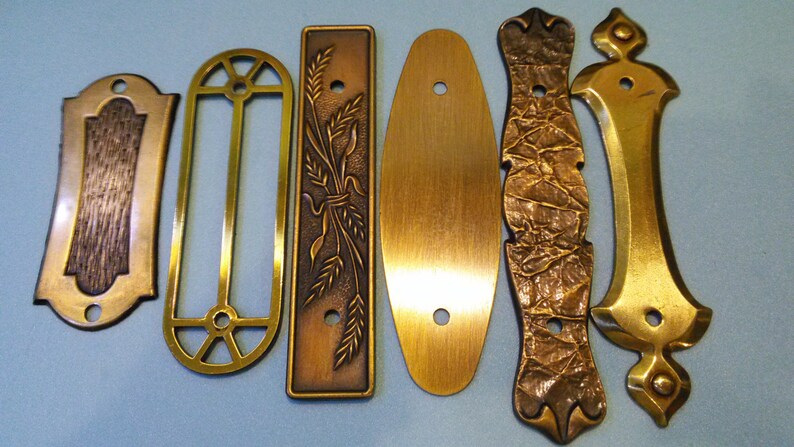 Brass WOODGRAIN BACKING PLATE by Alison Furniture - Etsy