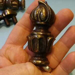 4 Chunky TORCH KNOBS Hollywood Regency,mid Century,keeler KBC 320 N6753 ...