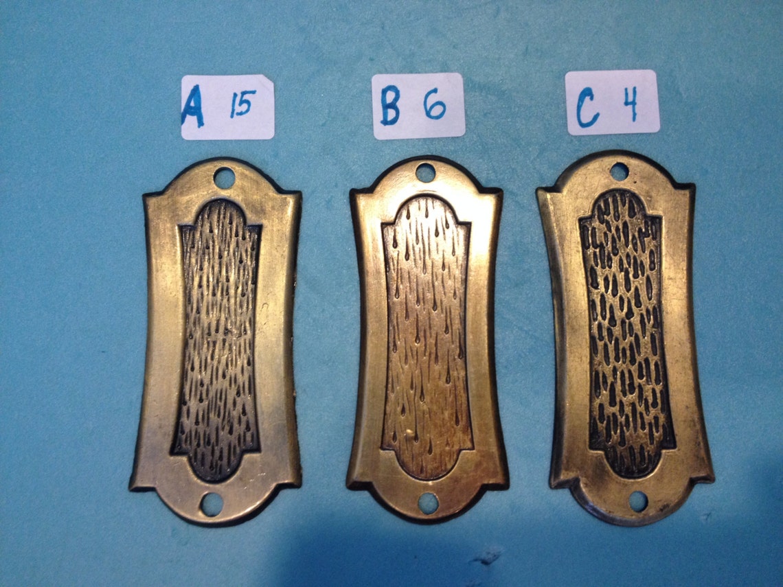 Brass WOODGRAIN BACKING PLATE by Alison Furniture | Etsy