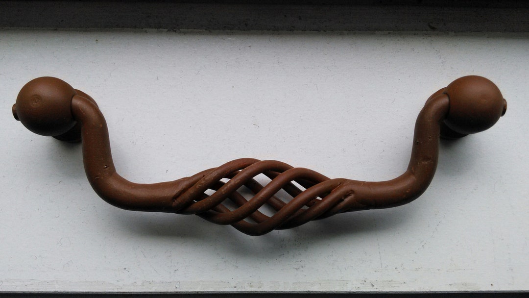 RUST DRAWER PULL, Drop Swing Pull,drawer Pull,drop Drawer Pull ...