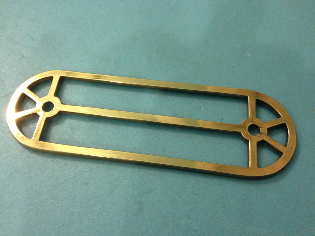 1 Vintage BRASS BACKING PLATE ,drawer Pulls,jewelry Findings,handled ...