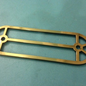 1 Vintage BRASS BACKING PLATE ,drawer Pulls,jewelry Findings,handled ...