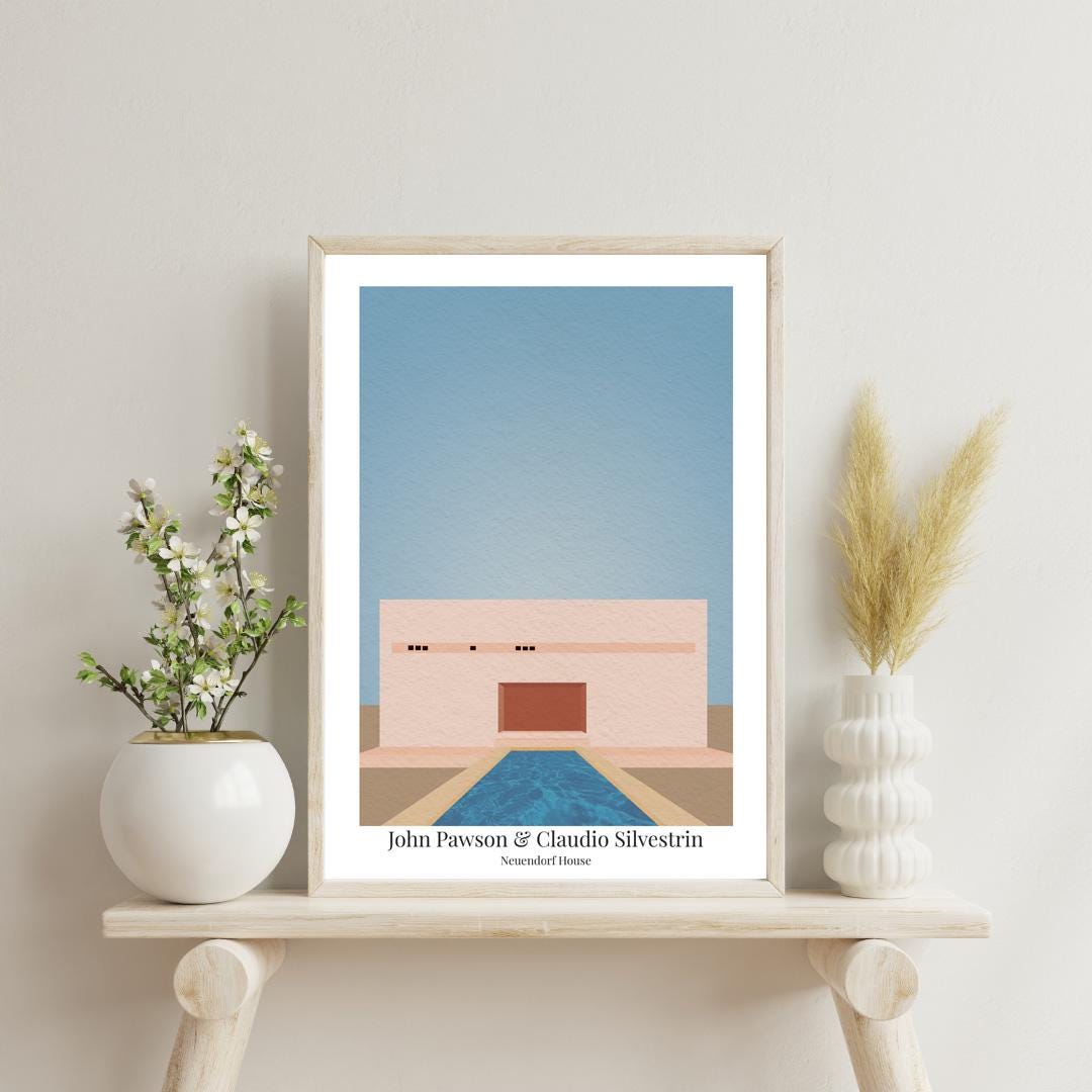 Minimalistic Architecture Poster | Architecture | Vintage | Interior ...