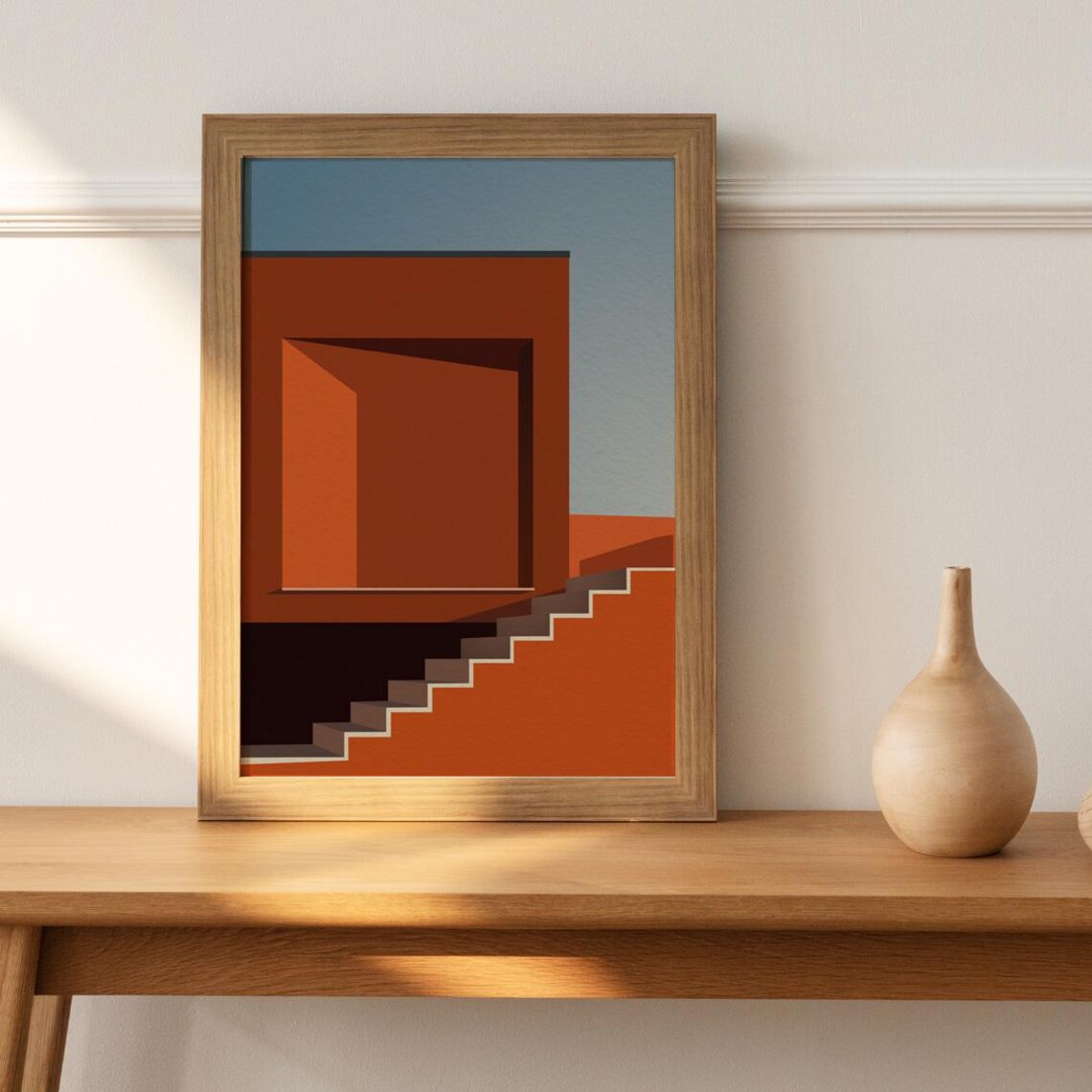Digital Poster Colored Architecture Minimalist House Adrenaline ...
