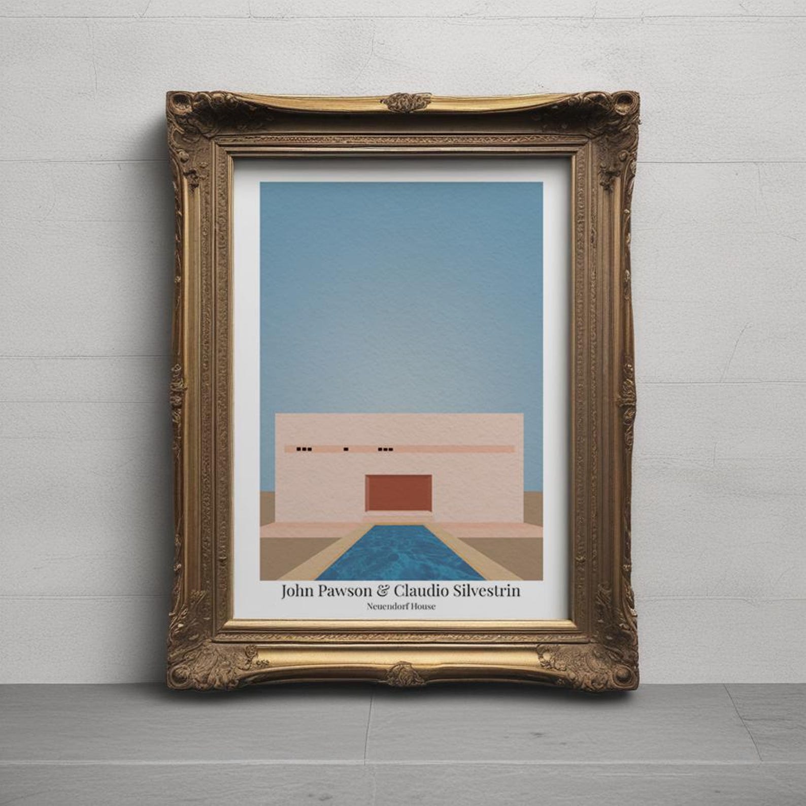 Minimalistic Architecture Poster | Architecture | Vintage | Interior ...