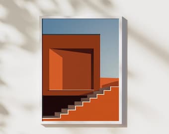 Digital Poster Colored Architecture Minimalist House Adrenaline ...