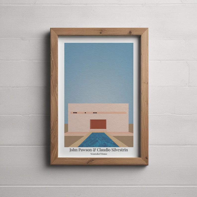 Minimalistic Architecture Poster | Architecture | Vintage | Interior ...