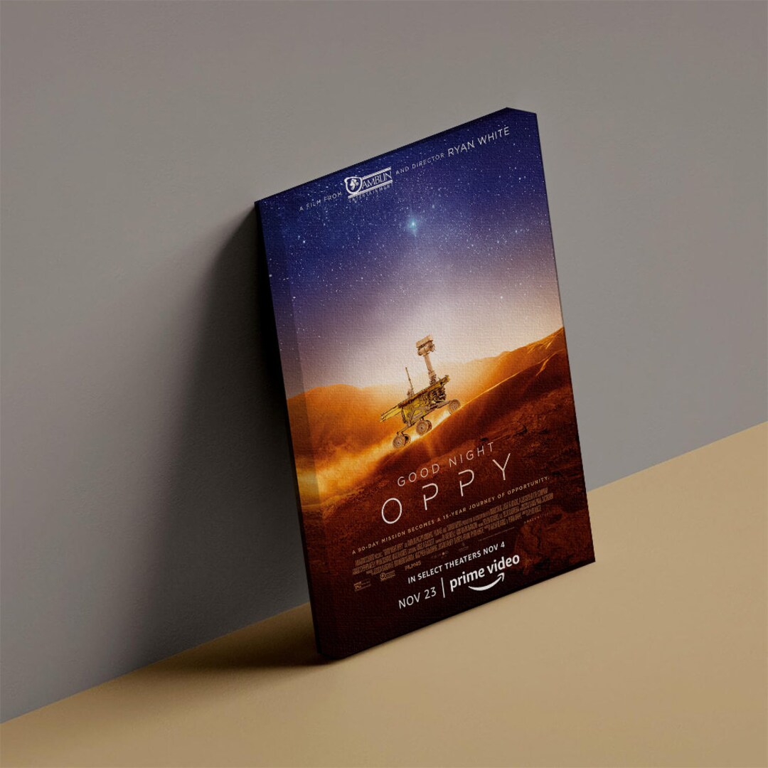 Good Night Oppy 2022 Movie Poster, Art Print, Living Room Canvas Wall ...
