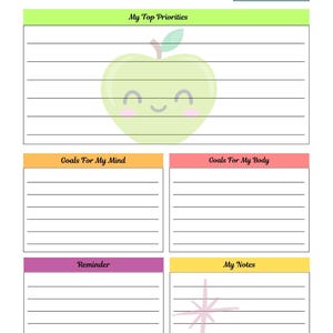 Back to School Self Care Planner - Etsy