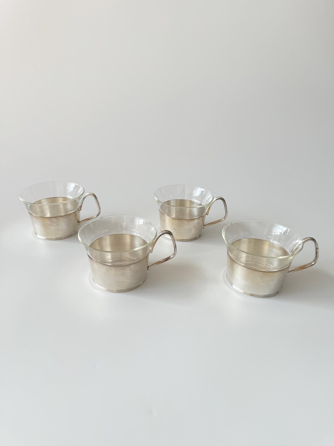 Vintage Tea Glass Set, Minimalist, Schott & Gen Mainz, Jena Glass ...