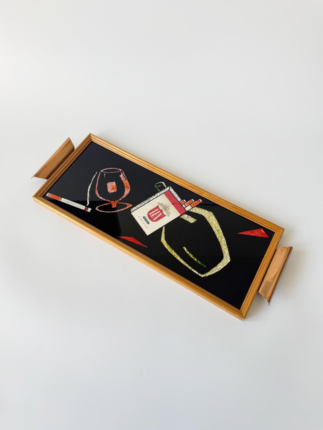 Retro Cigarette Tray, Advertising, LUX Cigarettes, Illustrations, Wood ...