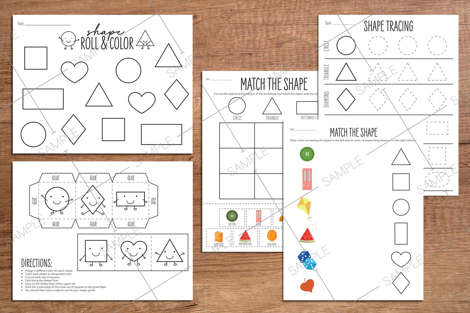 Shape Activity Pack - Etsy