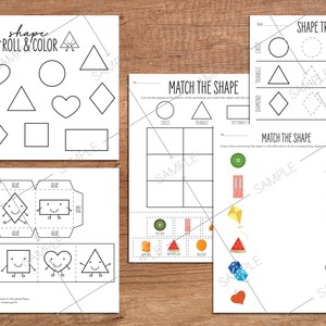 Shape Activity Pack - Etsy