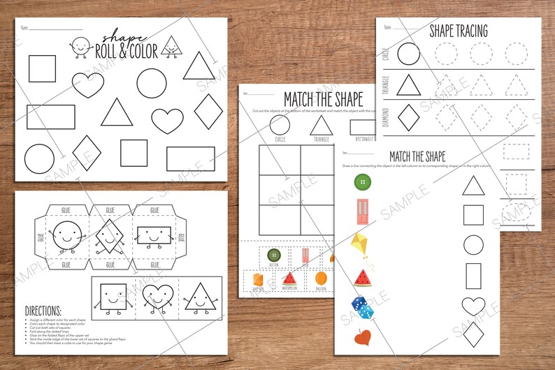 Shape Activity Pack - Etsy