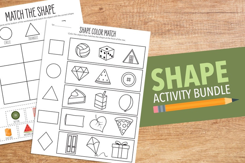 Shape Activity Pack - Etsy