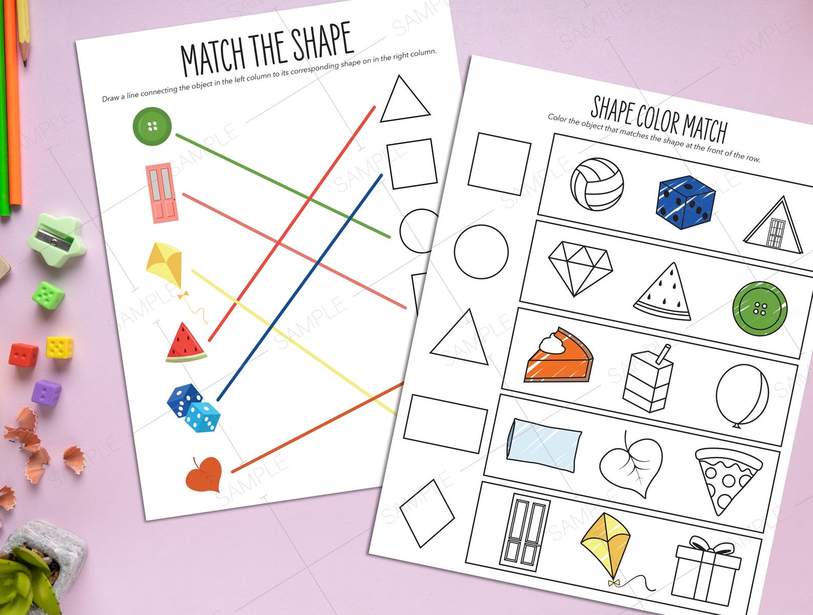 Shape Activity Pack - Etsy
