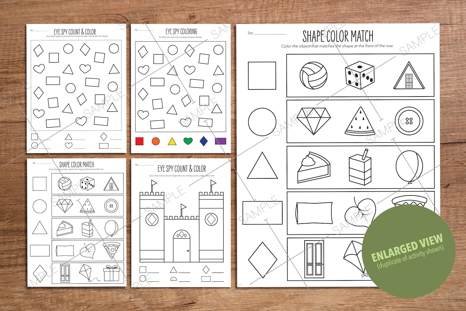 Shape Activity Pack - Etsy
