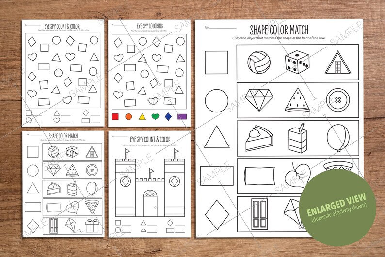 Shape Activity Pack - Etsy