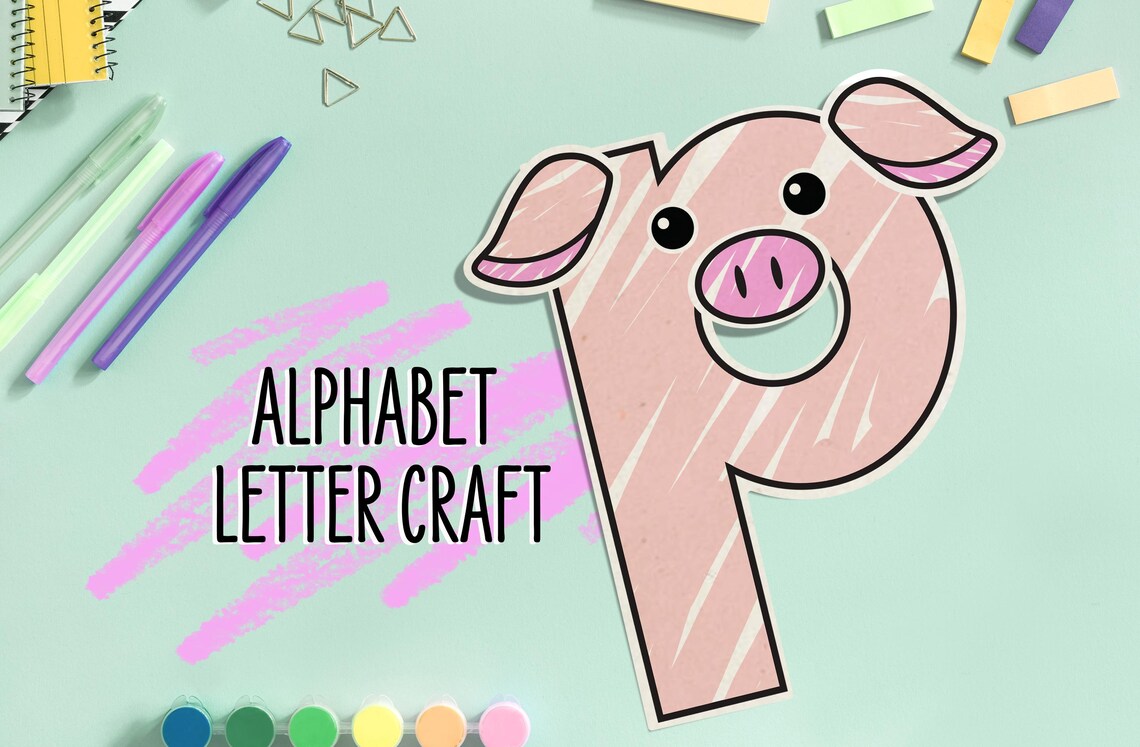 Alphabet Letter Craft Template - Etsy