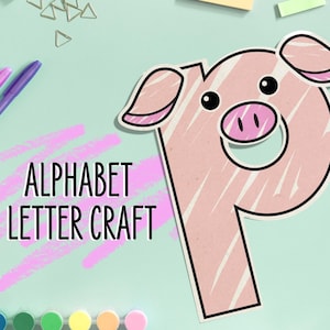 Alphabet Letter Craft Template - Etsy