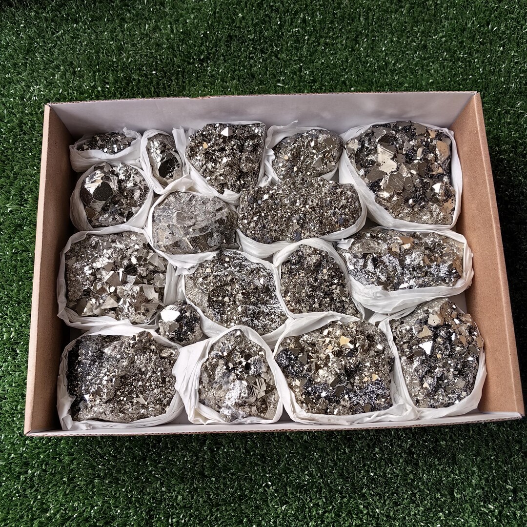 Flat Pyrite Octahedral - Etsy