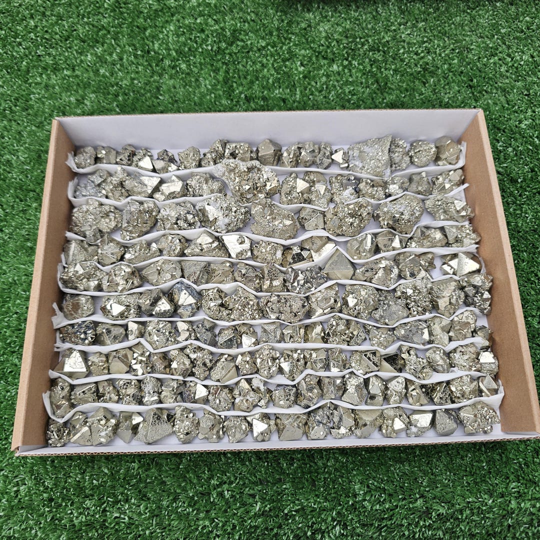 Octahedral Box Pyrite - Etsy