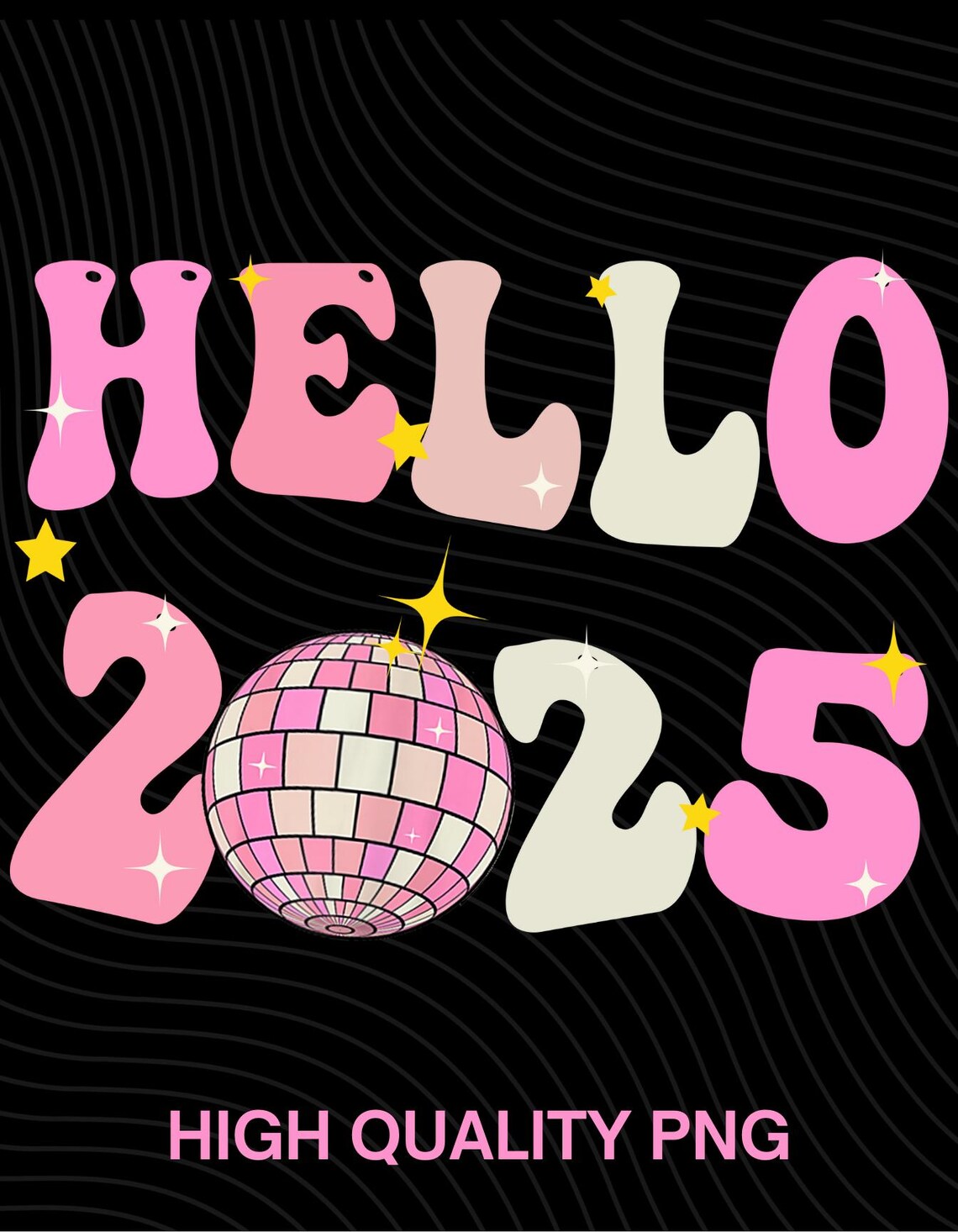 Hello 2025 PNG, Happy New Year 2025 PNG - Etsy