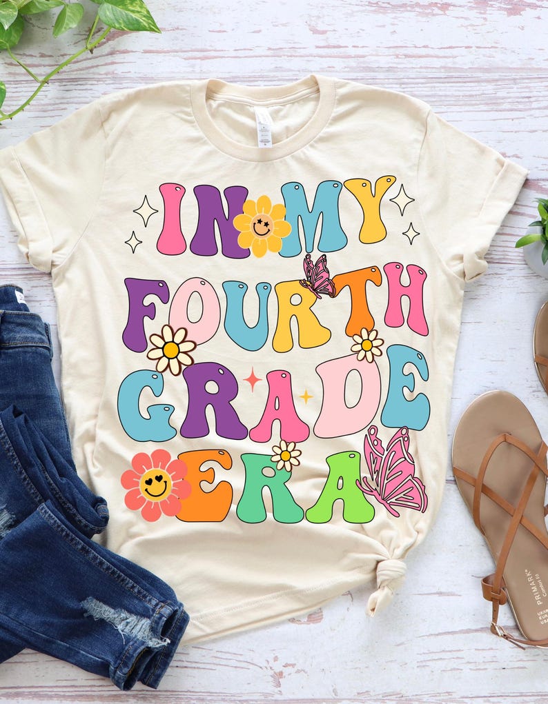 In My Fourth Grade Era PNG, Groovy in My Fourt Grade Era PNG, 4th Grade ...