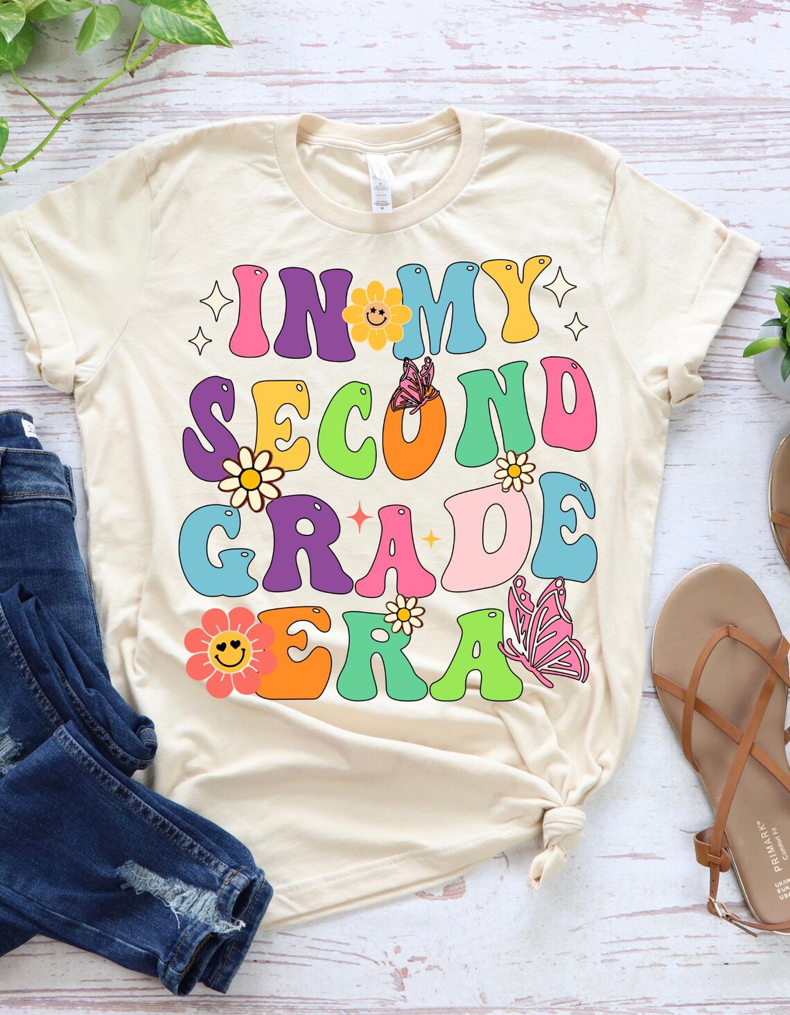 In My Second Grade Era PNG, Groovy Second Grade PNG, Back to School PNG ...