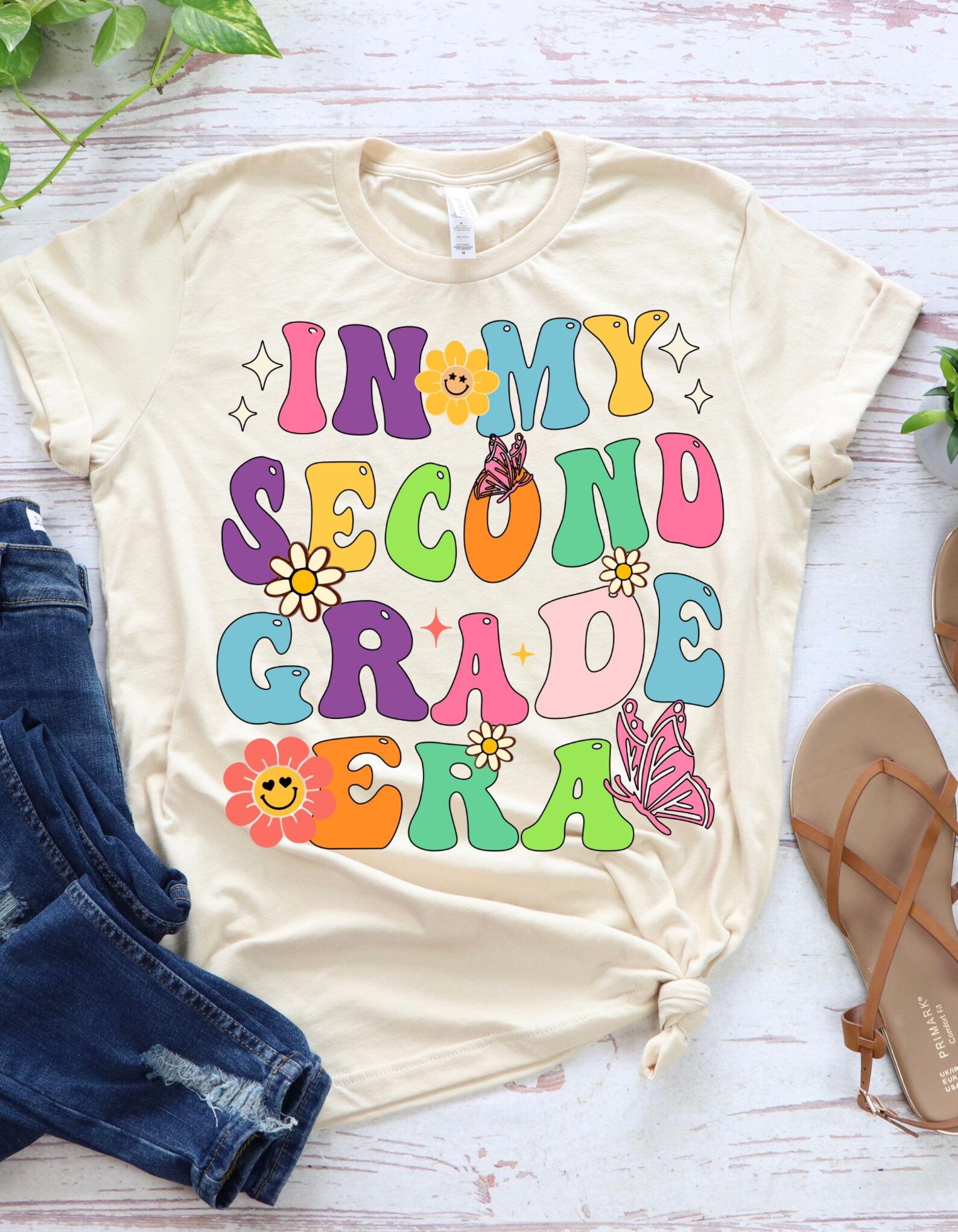 In My Second Grade Era PNG, Groovy Second Grade PNG, Back to School PNG ...