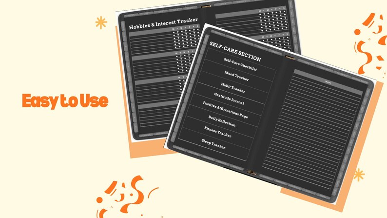 2026 Digital Planner Dark Mode All-in-one Life Planner iPad & Tablet ...