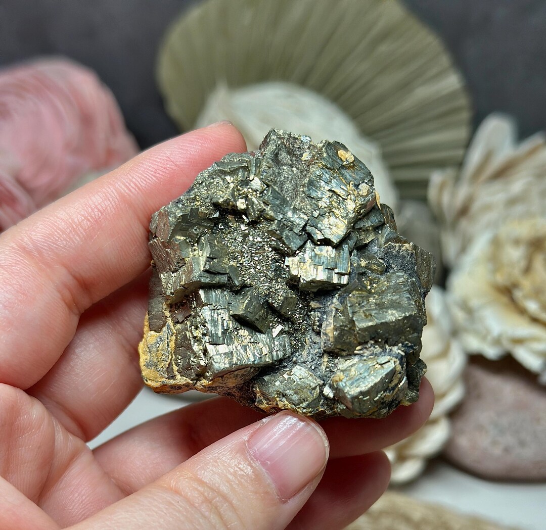 Guizhou Stepped Raw Pyrite Crystal Cluster With Natural Cubic Formation ...
