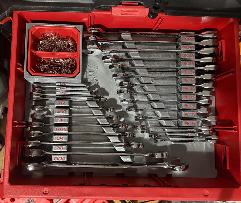 STL File - Packout Drawer Wrench Set Insert - Etsy