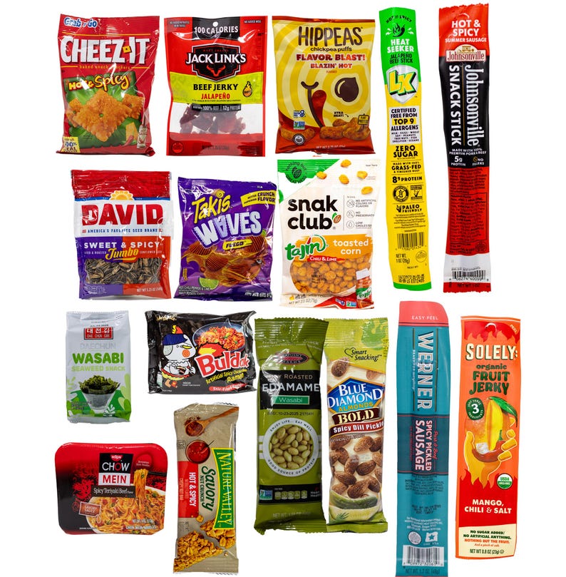 Variety Spicy Snack Box 16 FULL SIZE Snacks - Etsy
