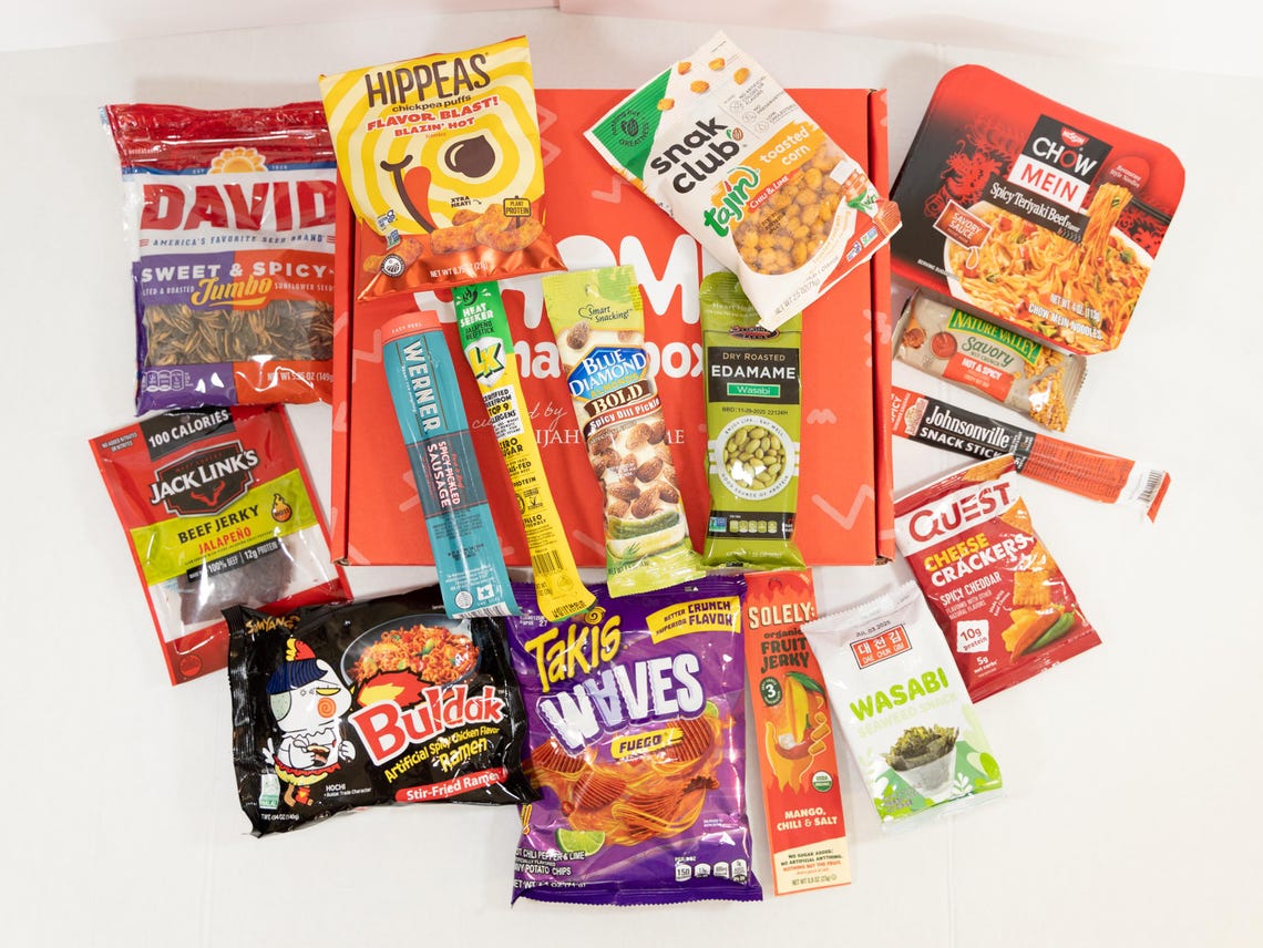 Hot and Spicy Snack Gift Box, Artisanal Snacks, Global Snacks, Variety ...