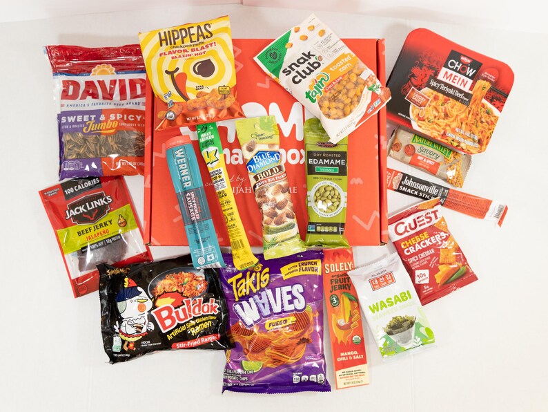 Hot and Spicy Snack Gift Box, Artisanal Snacks, Global Snacks, Variety ...