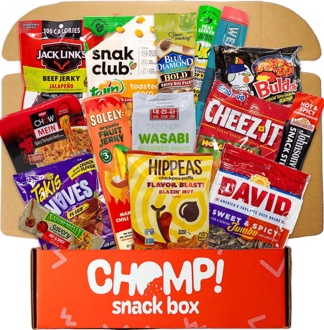 Variety Spicy Snack Box 16 FULL SIZE Snacks - Etsy