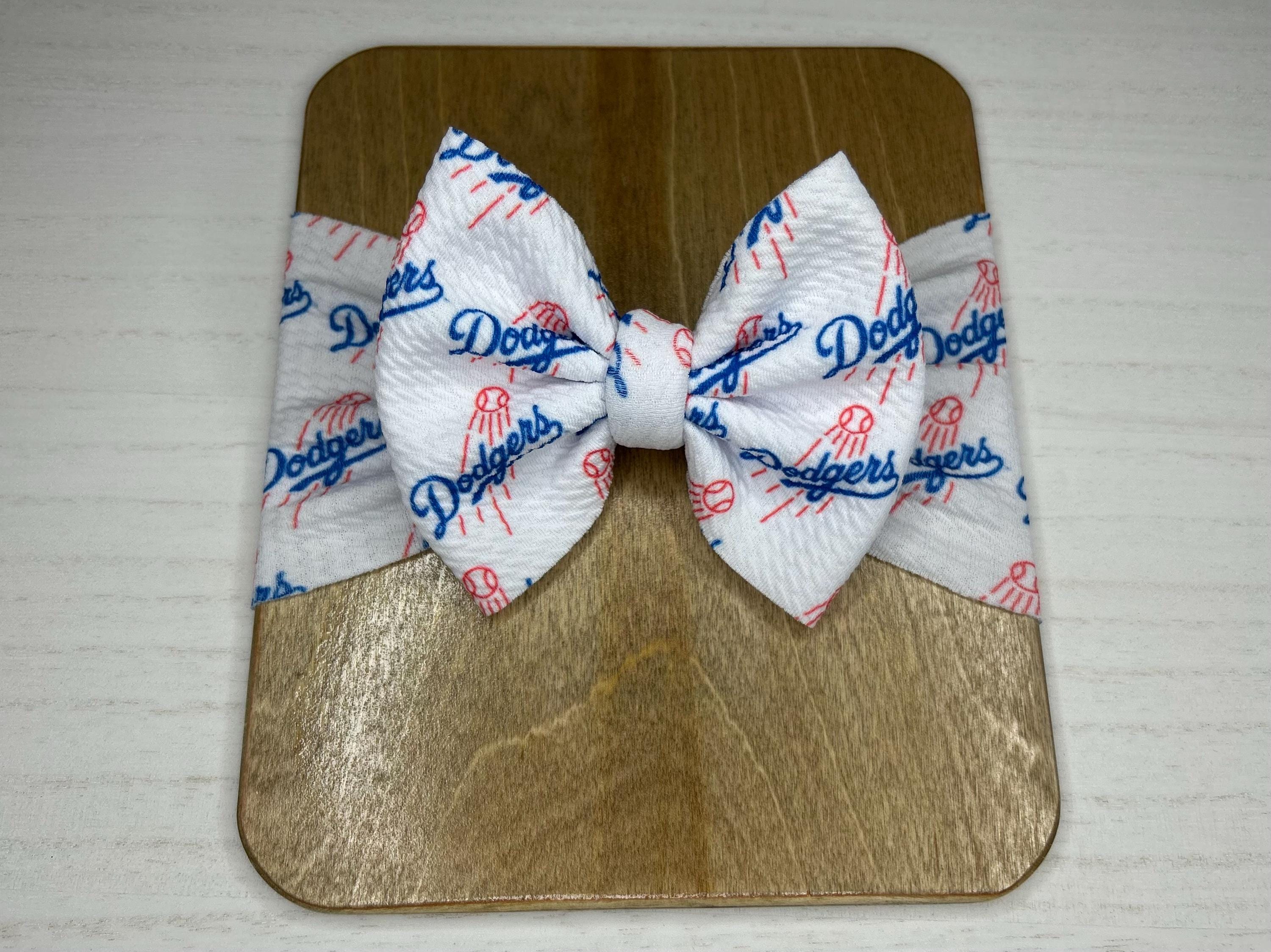 LA Dodgers MLB Baseball Baby Girl Hair Bow and Headwrap - Etsy
