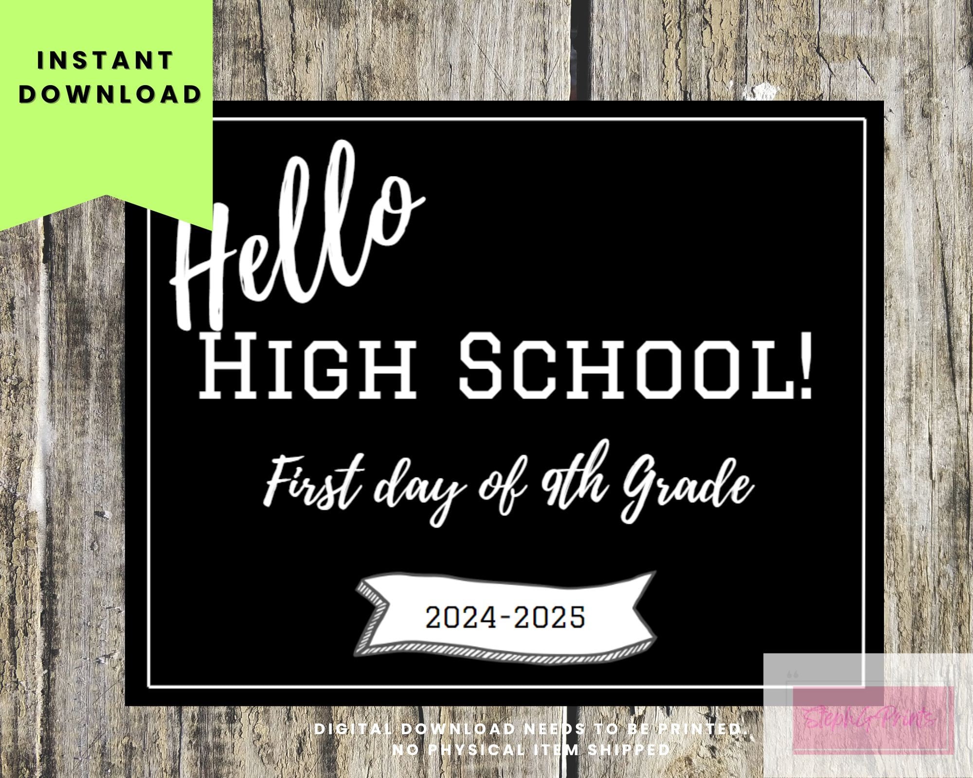 Hello High School Back to School Sign - Etsy