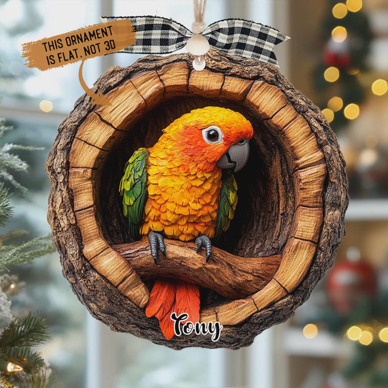 Parrot Conure Christmas - Etsy UK