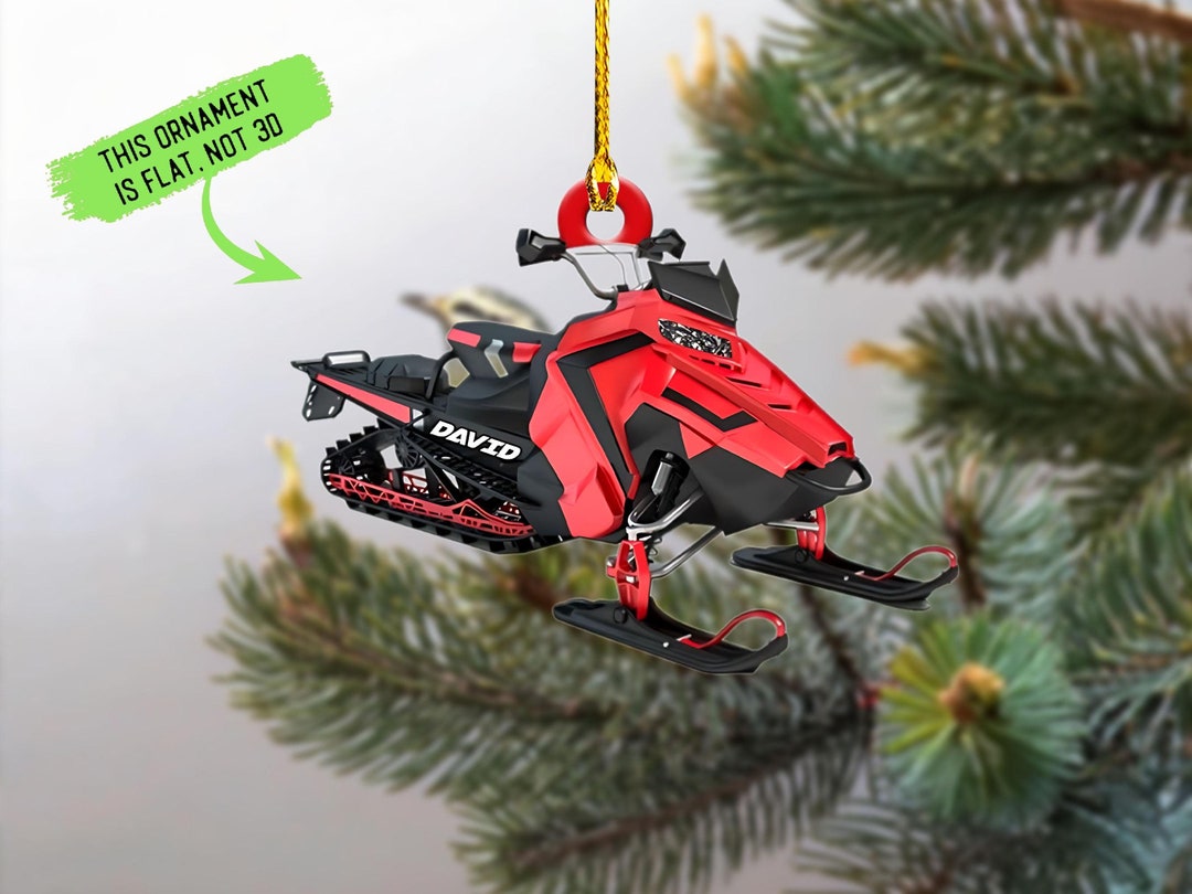 Personalized Snowmobile Christmas Ornament 2024, Gift for Snowmobile ...