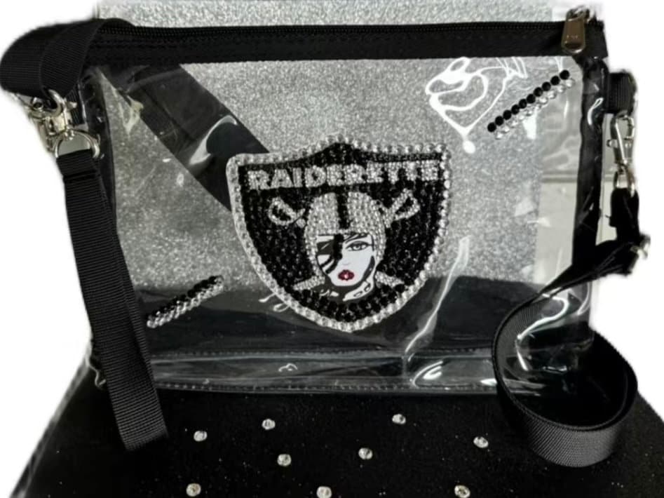 Las Vegas Raiders Crossbody Stadium Bling Bag - Etsy