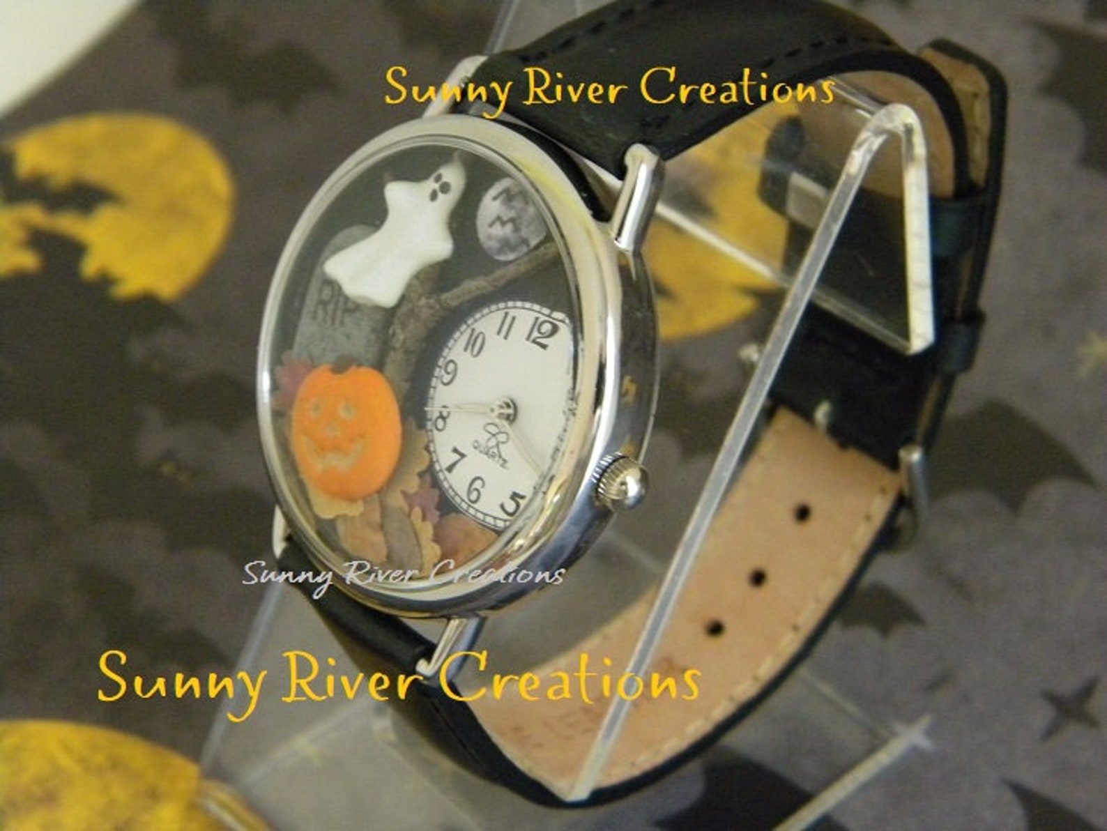 Spooky Halloween Watch With or Without Bats Glow-in-the-dark - Etsy