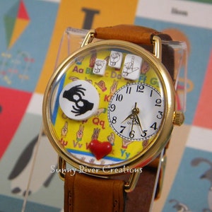 American Sign Language Interpreter Watch or I Love You ASL Watch, Gift ...