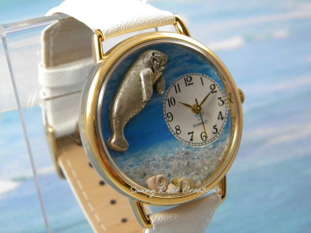 Manatee in the Sea Watch With Sand and Shells, Ocean, Water, Vacation ...