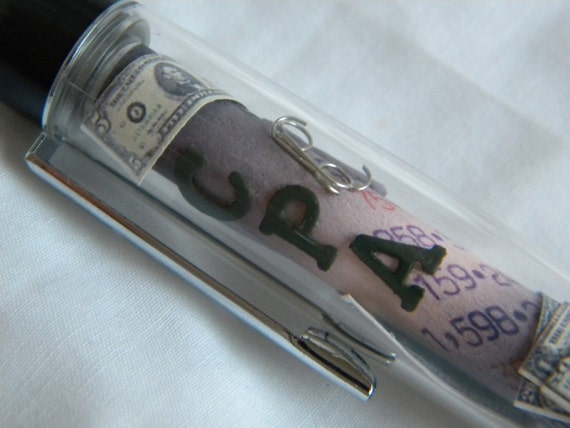 Accountant CPA Pen Money Gift Appreciation Birthday - Etsy